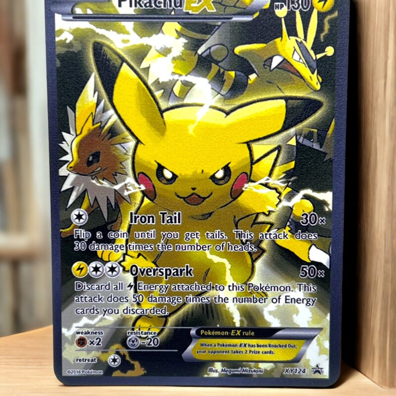 Gold Pikachu Card - Etsy