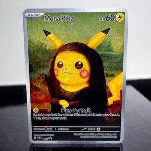 Funny Pokemon Charizard & Pikachu Card Collectible/gift/display Promos ...
