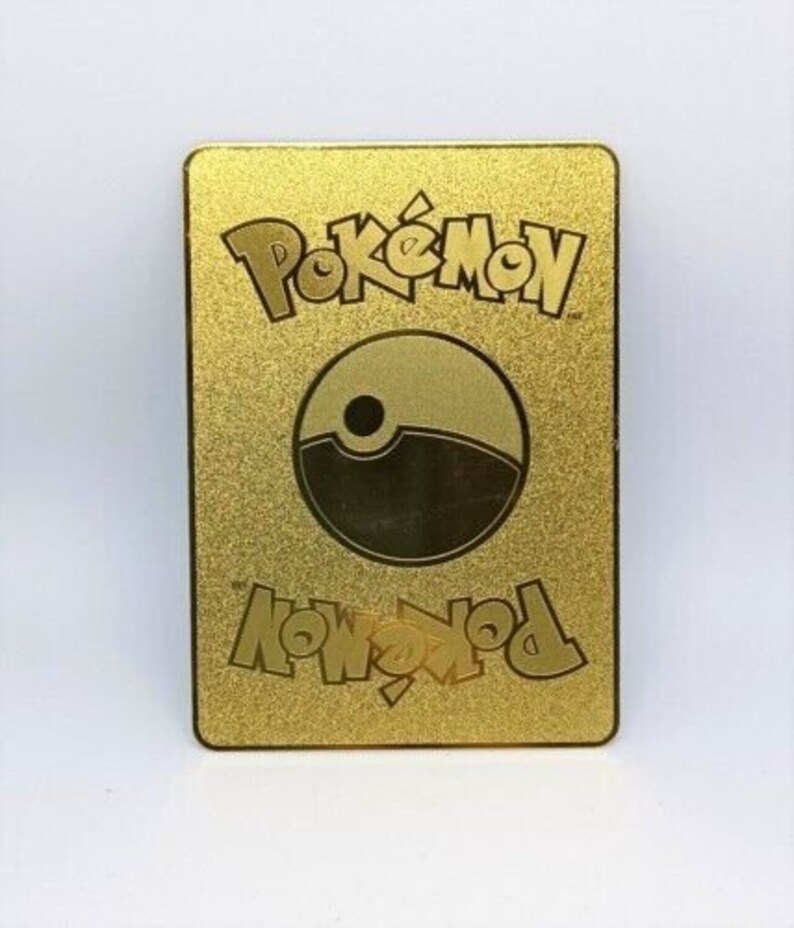 Pikachu EX Promo Gold Metal Pokémon Card - Etsy