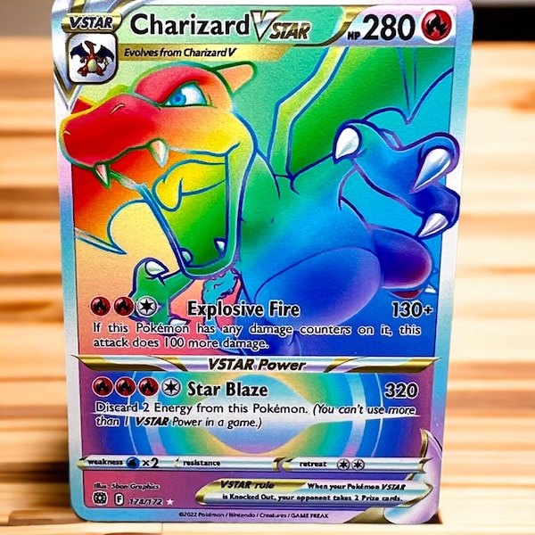 Gold Charizard Cards - Etsy