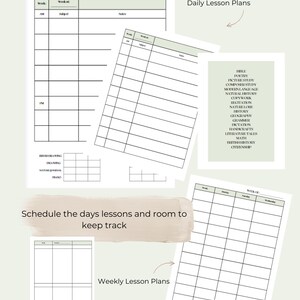 Charlotte Mason Editable Homeschool Planner- 2024-2025 - Etsy