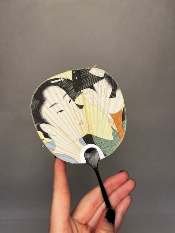antique miniature fan japanese - Gem