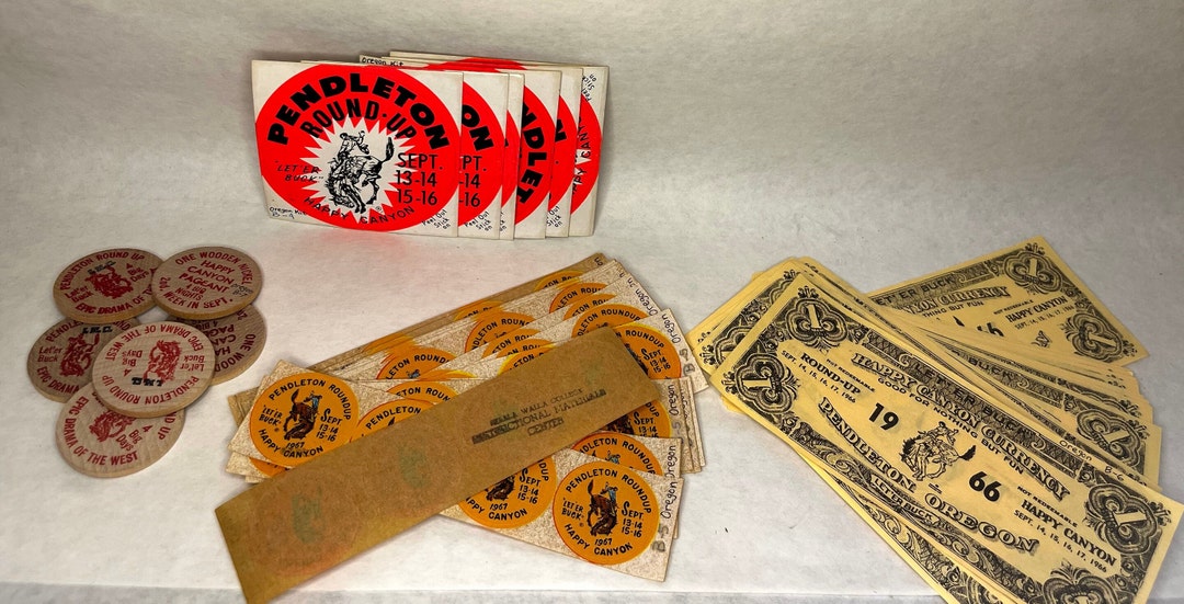 Pendleton Roundup Memorabilia and Trinkets 1966 and 1967 Rodeo Gift ...