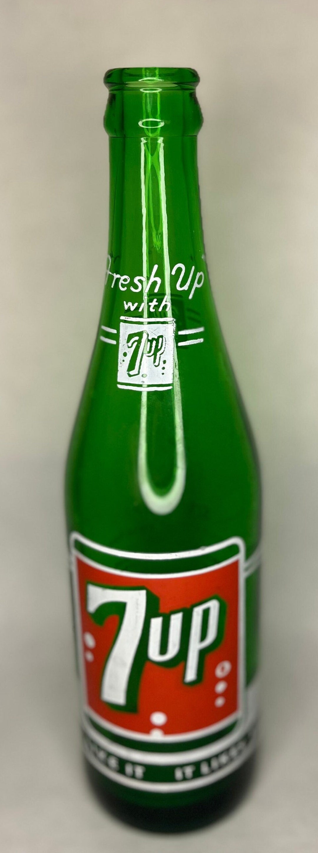 Vintage 7-up Bottle - Etsy