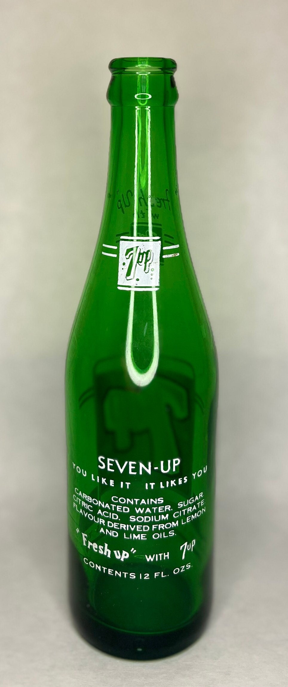 Vintage 7-up Bottle - Etsy