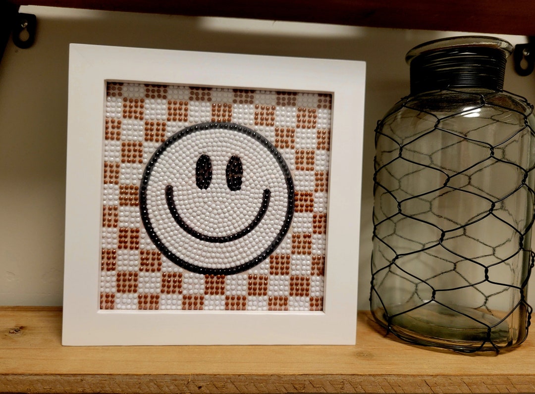 Smile Checkerboard Diamond Art Kit - Etsy
