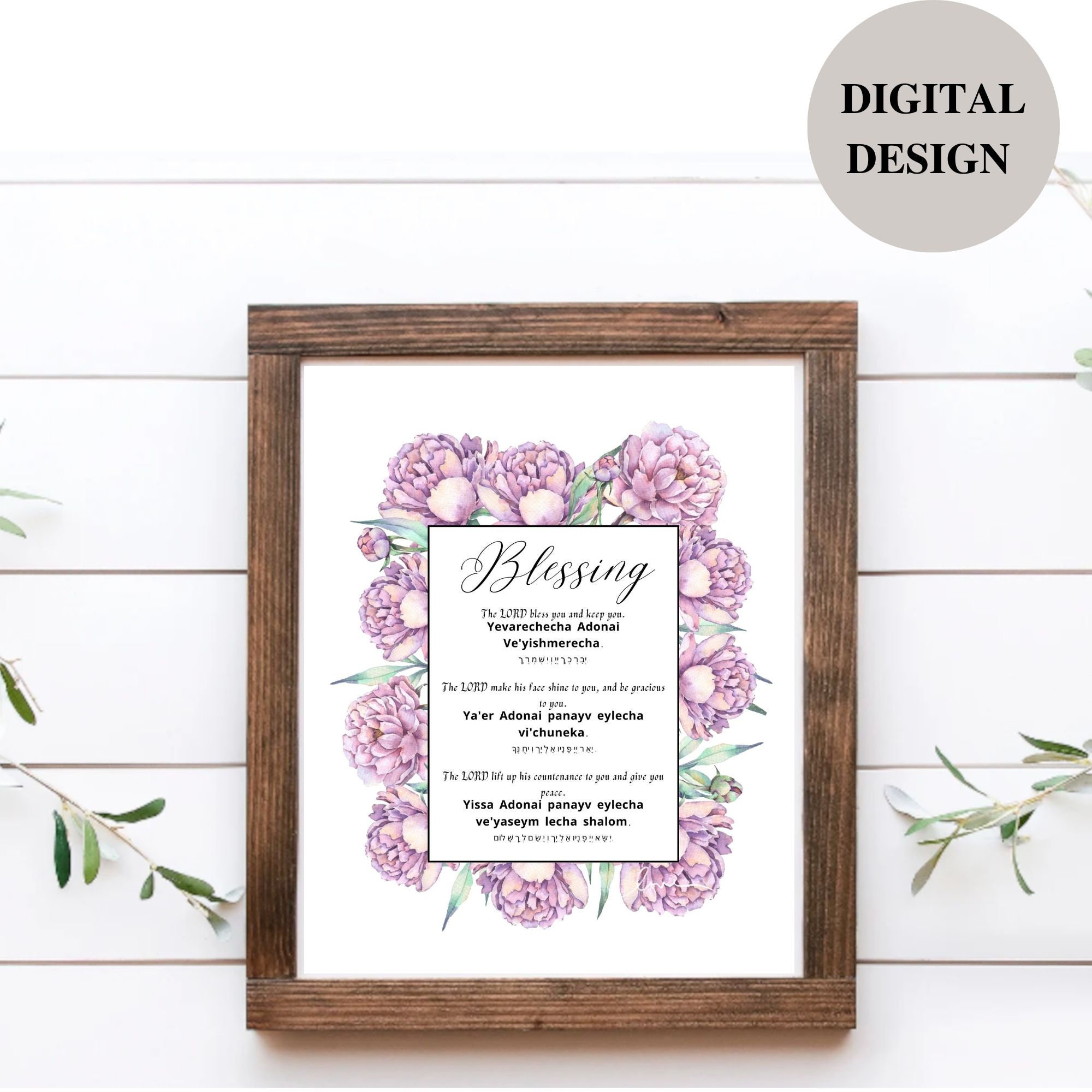 May the Lord Bless You and Keep You, Art Print NUMBERS 6, the Blessing ...