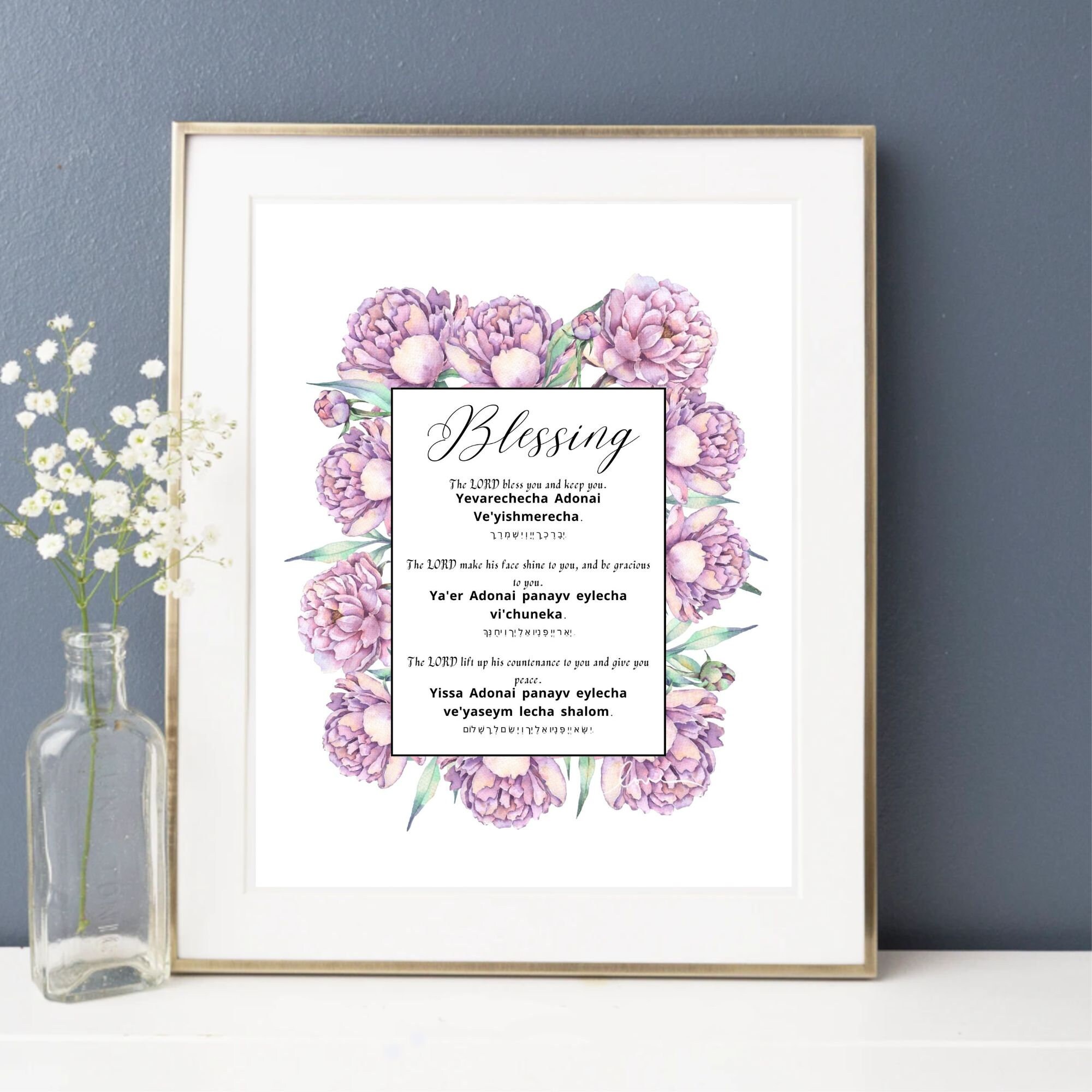 May the Lord Bless You and Keep You, Art Print NUMBERS 6, the Blessing ...