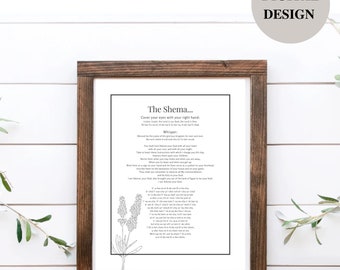 The Shema Prayer in English With Hebrew Transliteration, Printable ...