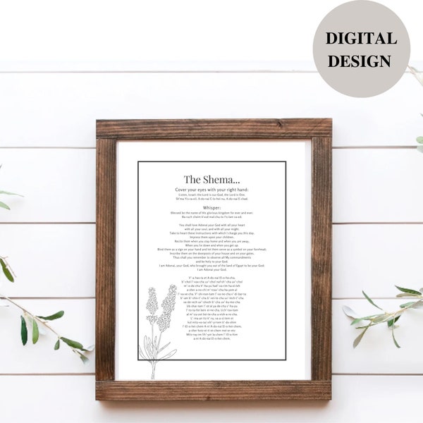 Shema Wall Art - Etsy