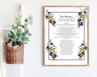 The Shema Prayer in English With Hebrew Transliteration, Printable ...