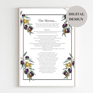 The Shema Prayer in English With Hebrew Transliteration, Printable ...
