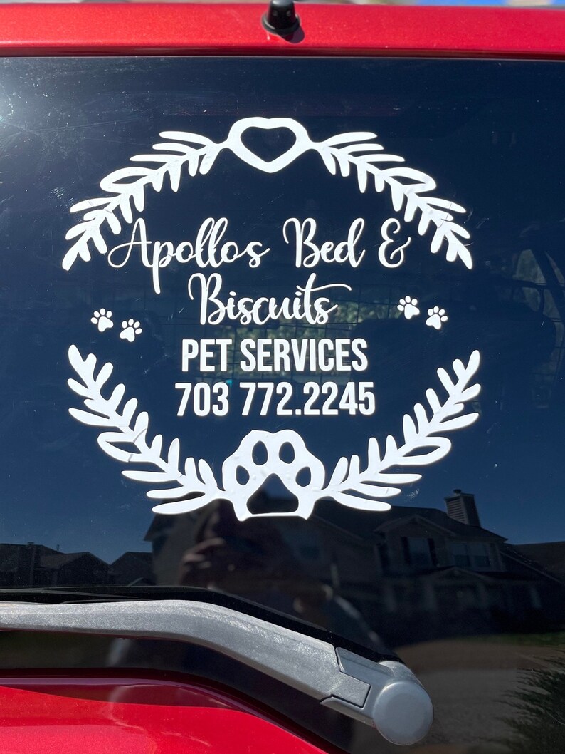 Logo Window Decal - Etsy