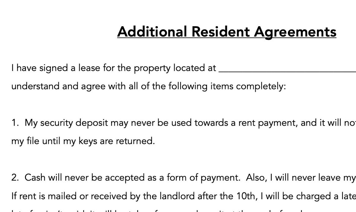 DIGITAL - Complete Rental Lease Packet (all Documents Bundled) - Etsy