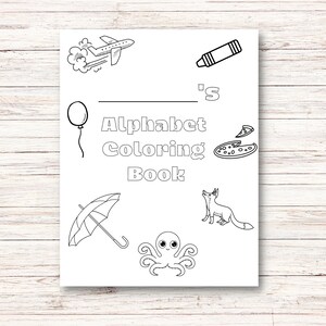 Printable Alphabet Coloring Book Worksheets for Kids: Toddlers ...