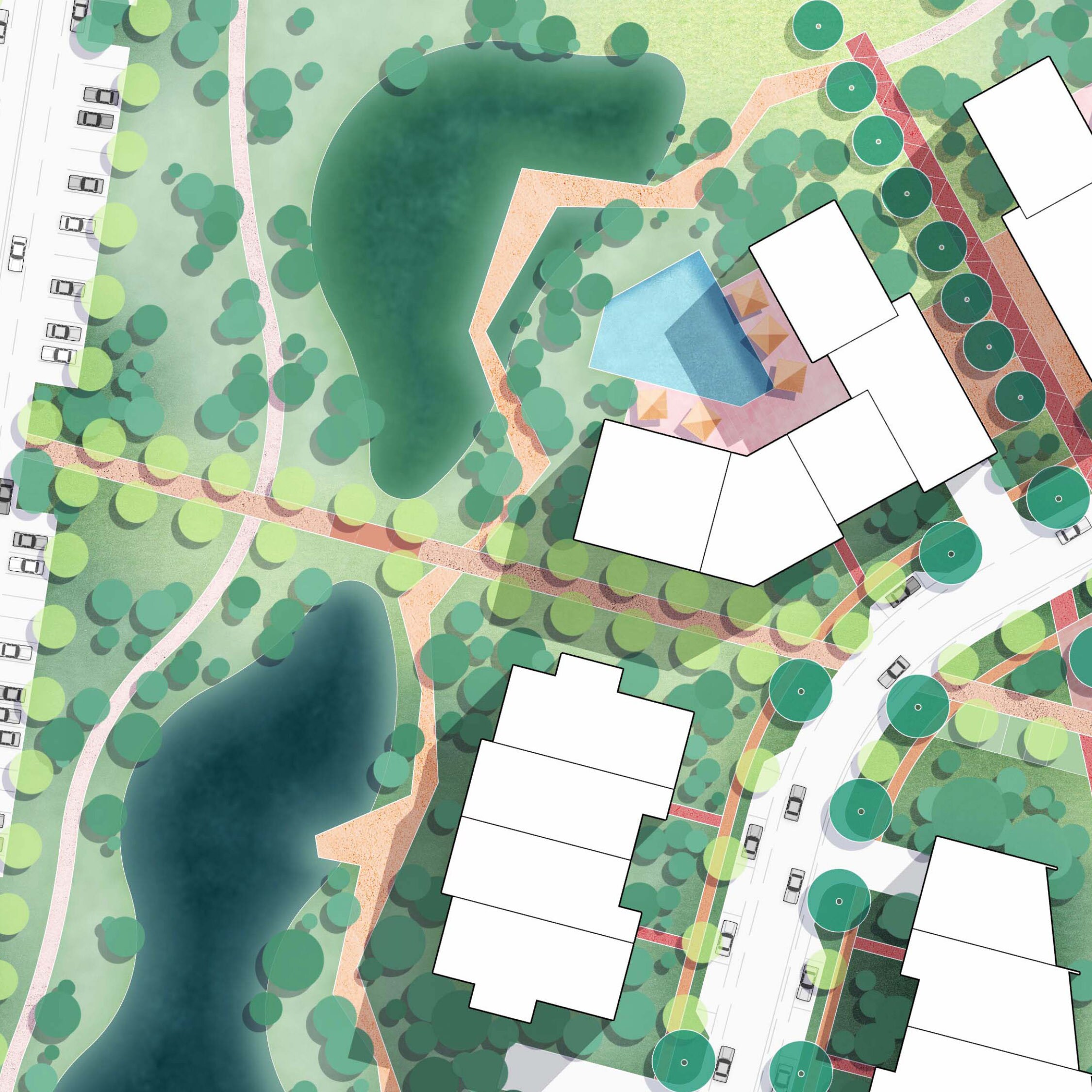 Lake Community Photoshop Site Plan Render Full Presets Package - Etsy