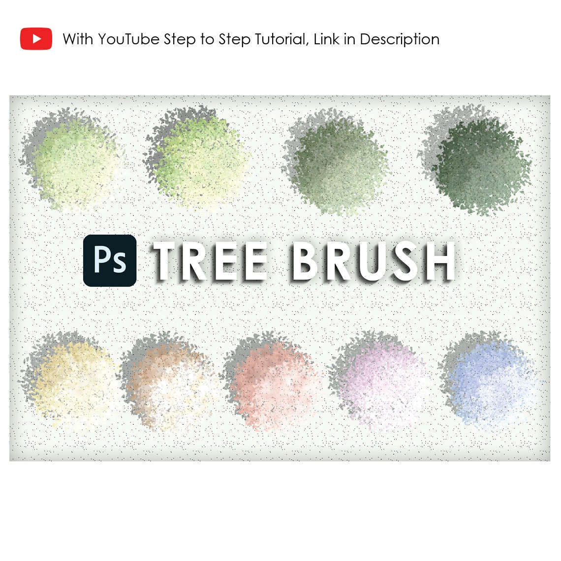 Water Color Style Tree Brush - Etsy