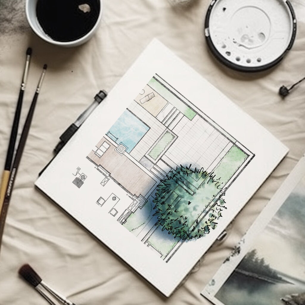 8 Water Color Tree Plan Symbols - Etsy