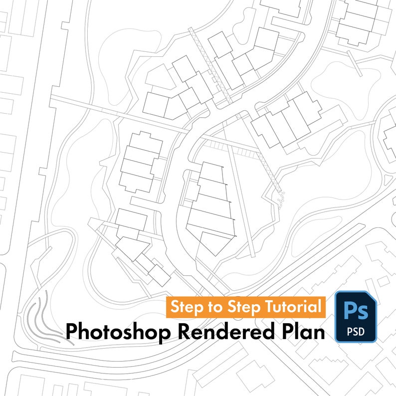 Lake Community Photoshop Site Plan Render Full Presets Package - Etsy