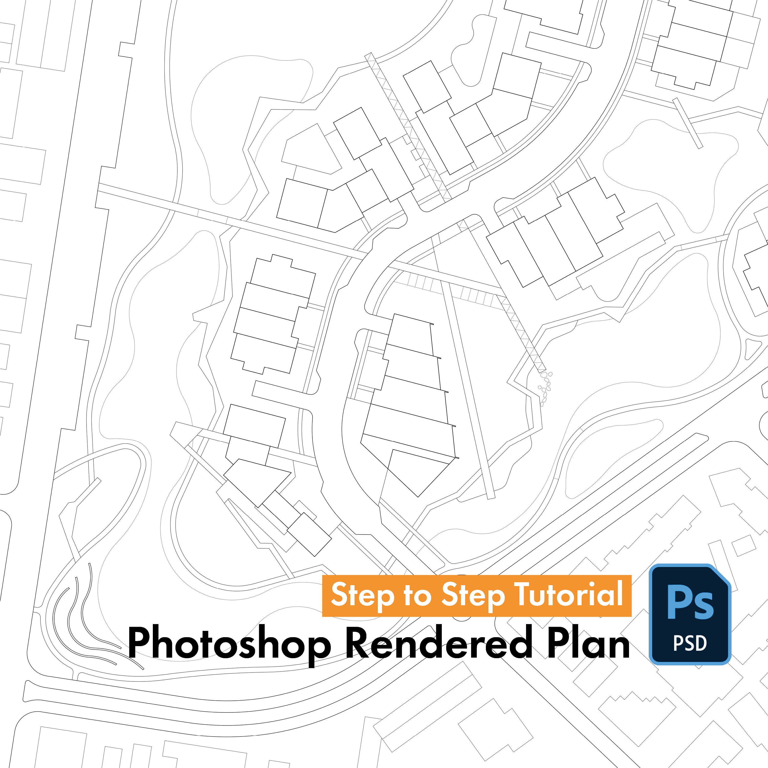Lake Community Photoshop Site Plan Render Full Presets Package - Etsy