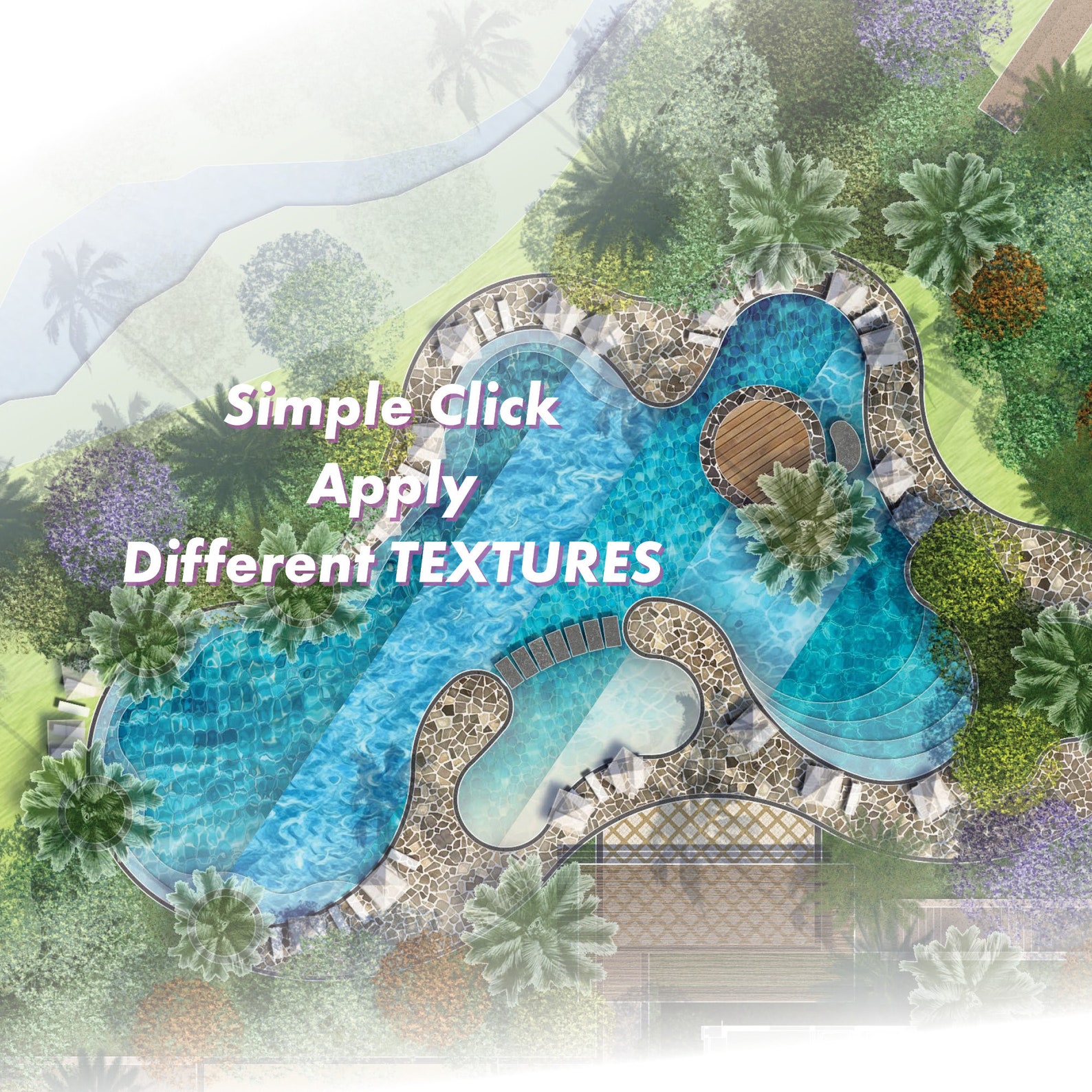 10 Pool Water Texture and Photoshop Layer Style Collection - Etsy