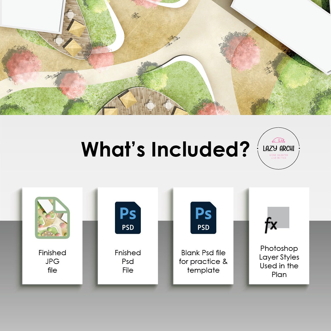 Landscape Rendered Site Plan - Etsy