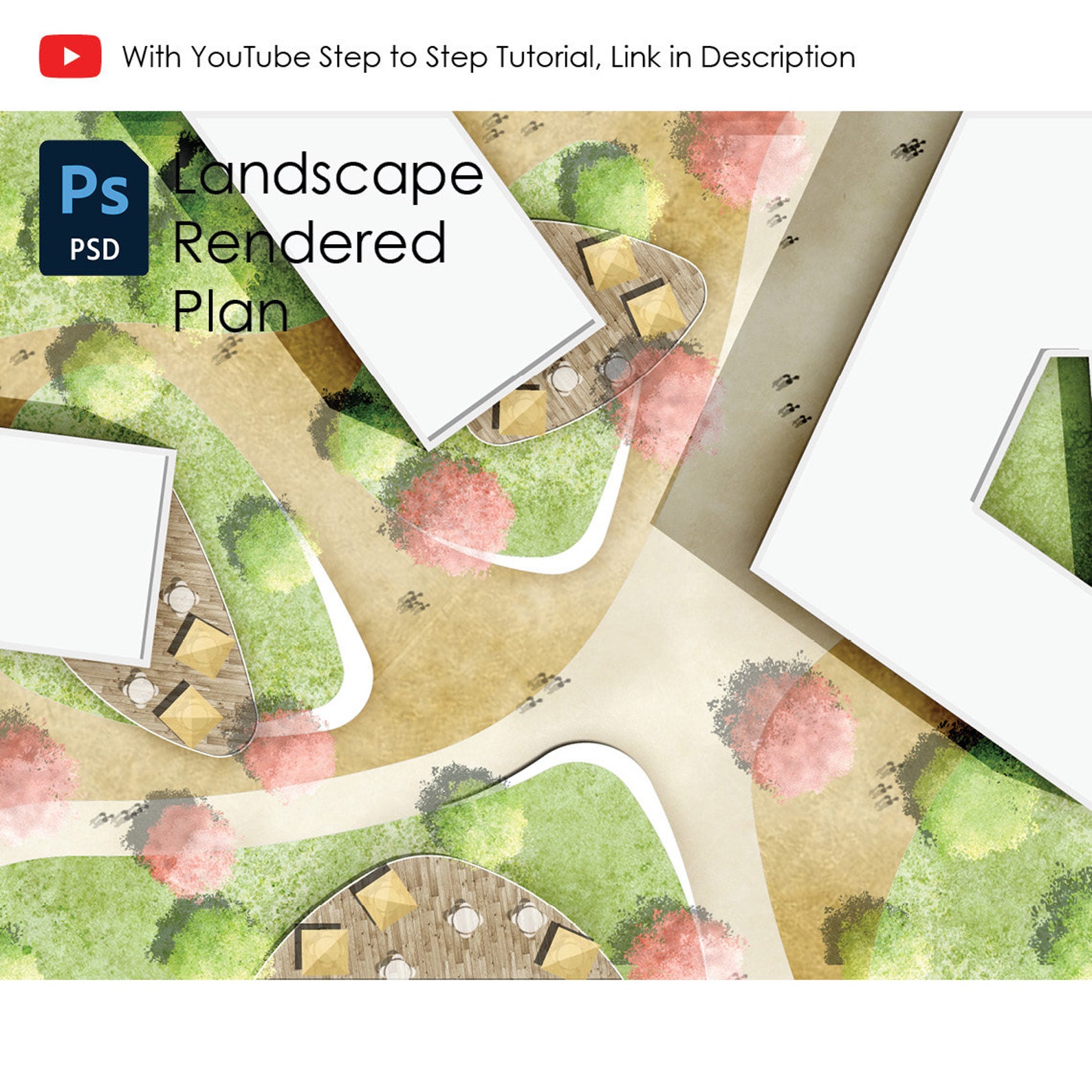 Landscape Rendered Site Plan - Etsy