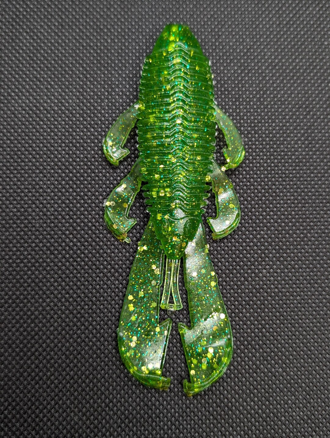 4 Gilded Emerald Bandito Bug Handmade Soft Bait 4 Pack Expertly Crafted ...