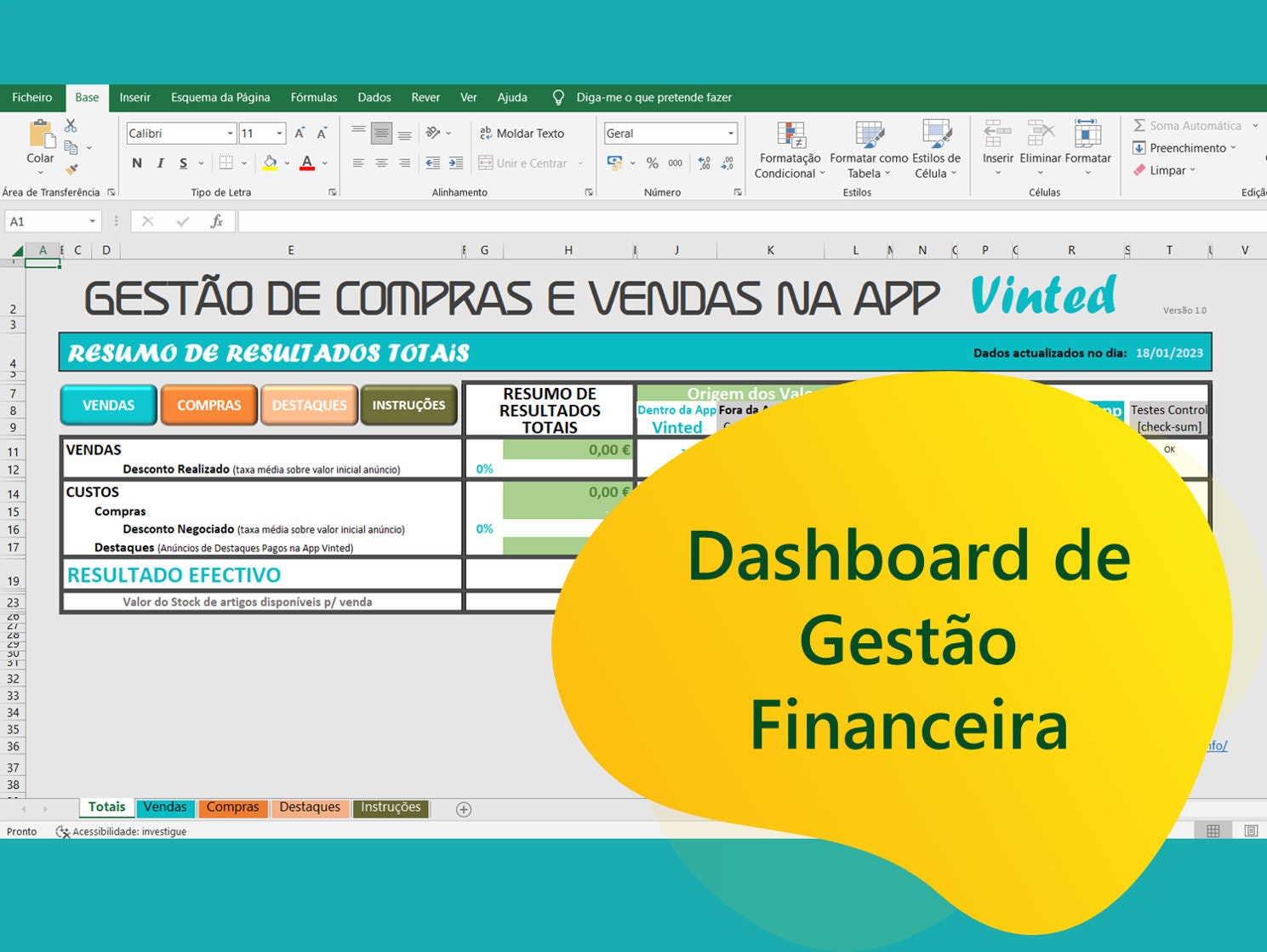 Vinted Reseller Excel Spreadsheet: Inventory Tracker, Profit & Sales ...