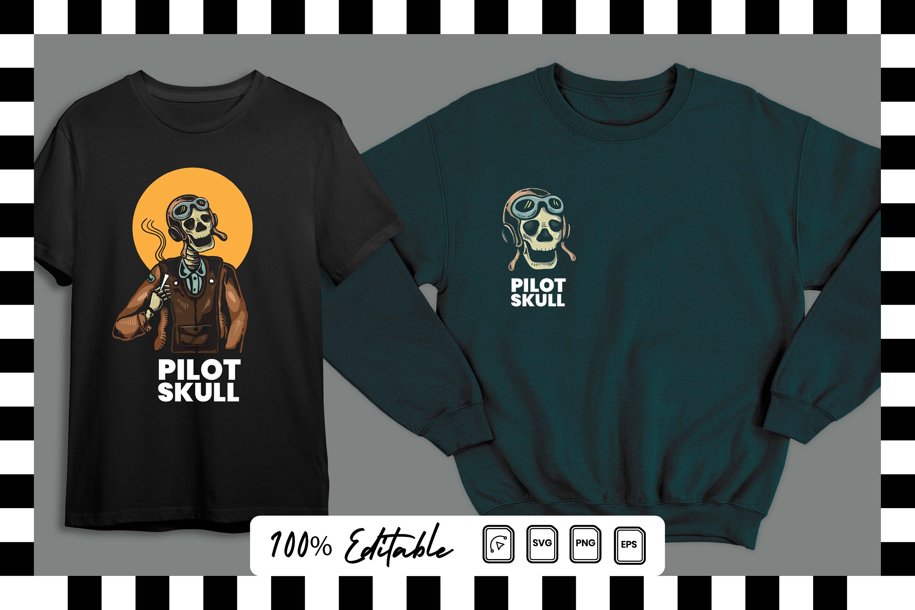 Skeleton Pilot Download Skull Pilot Download Skull Pilot - Etsy
