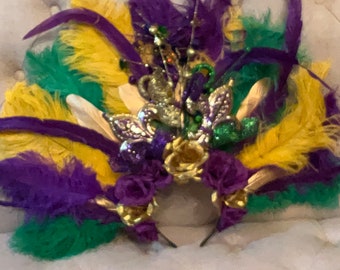 Mardi Gras Disco Crown Headpiece Mardi Gras Headband Adult - Etsy