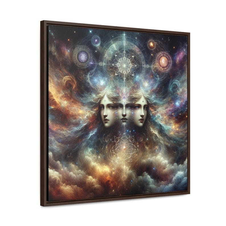 Triple Goddess Divine Feminine Digital Art by Jennifer Aviles Printed ...