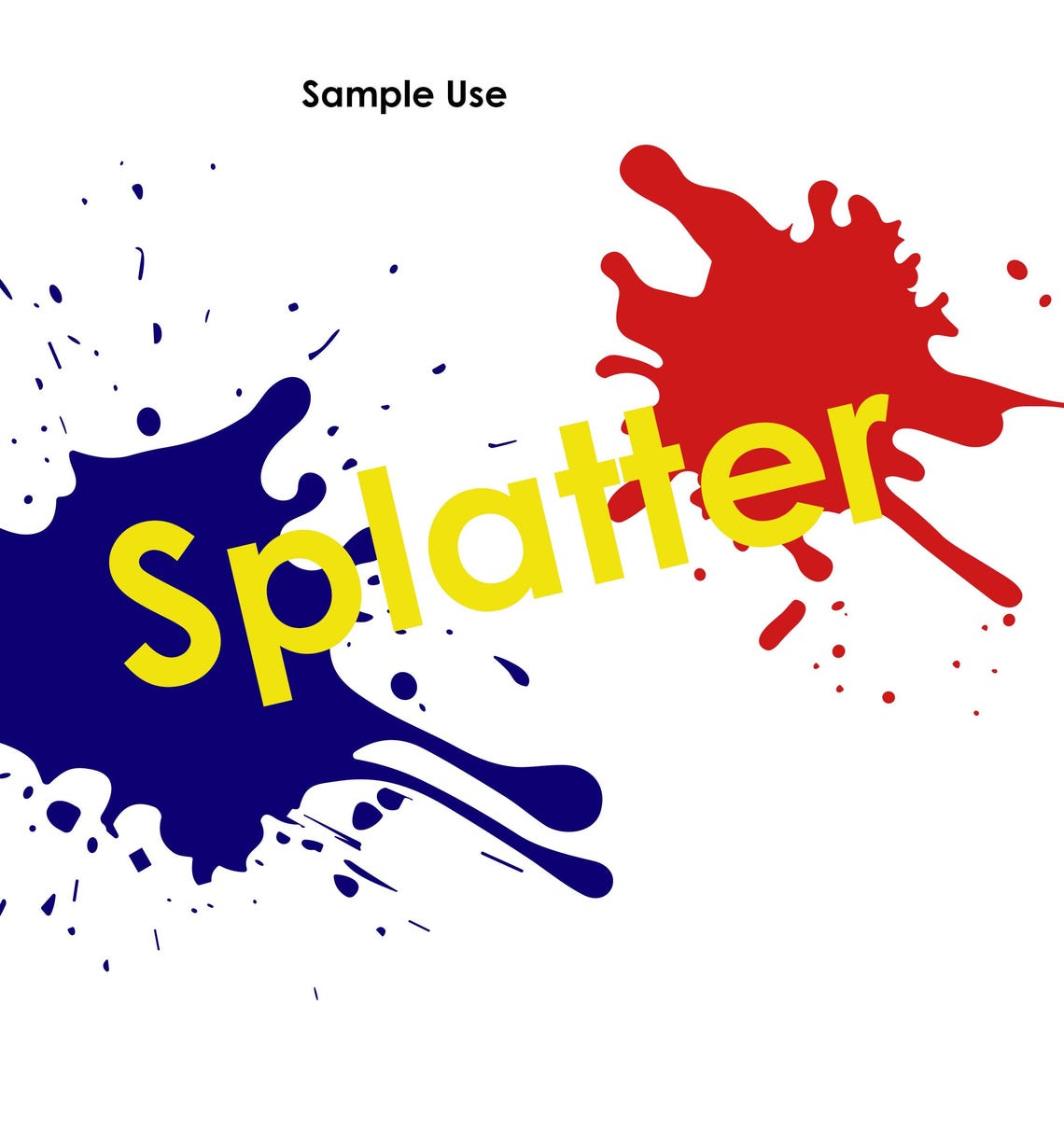 Ink Splatter/paint Splotches SVG Bundle - 60 Paint Splatter Files ...
