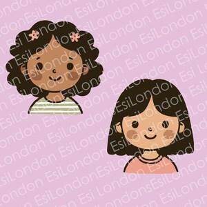 Diverse School Childrens Faces Clipart - Eps Ai Svg Png & Pdf Formats ...