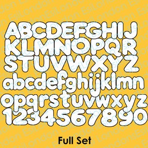 Hand Drawn Bubble Font SVG (upper/lower Case A-Z & Numbers 0-9) Set ...
