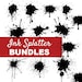 Ink Splatter/paint Splotches SVG Bundle - 60 Paint Splatter Files ...