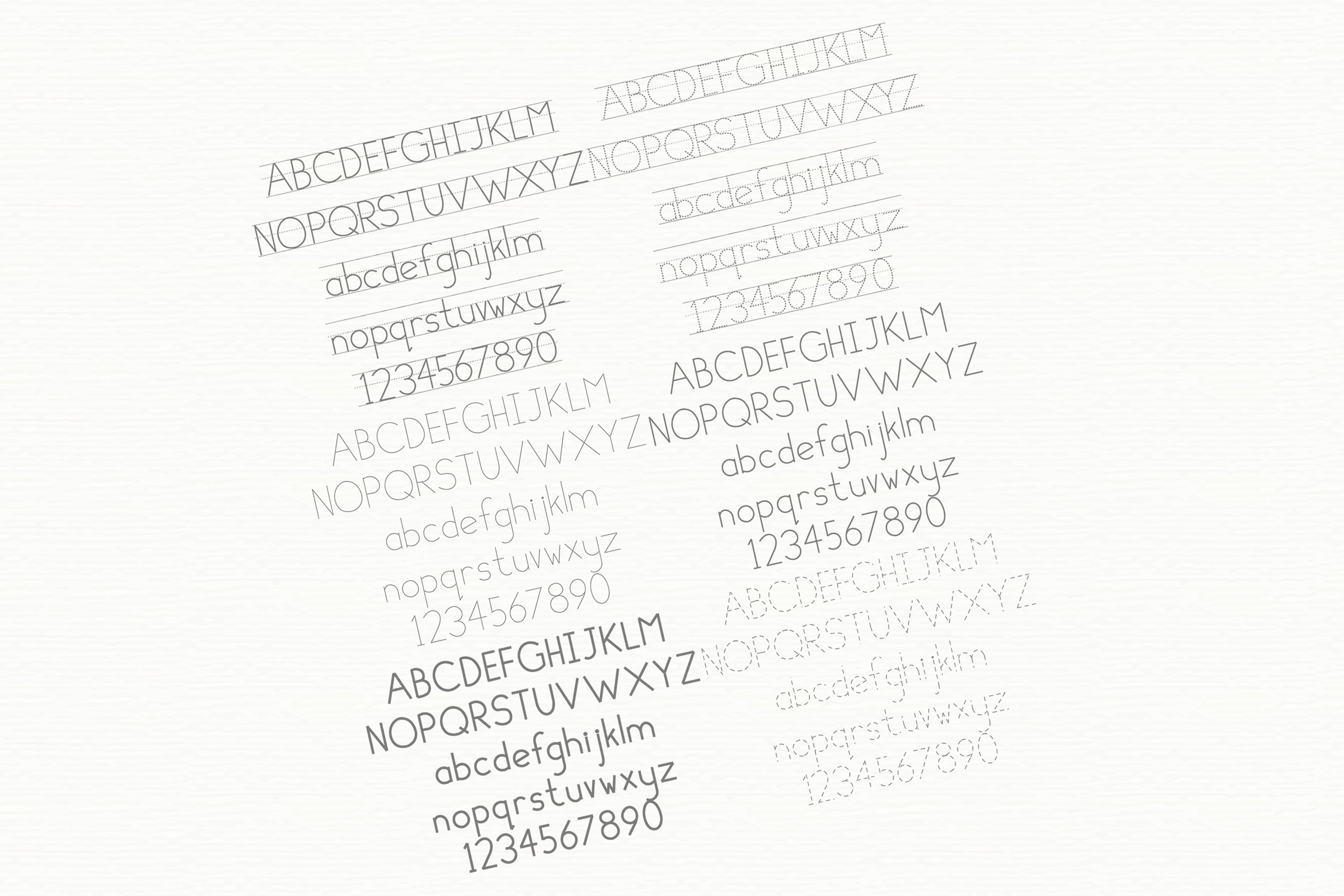 Primary Basic - 6 Hand Drawn Handwriting School Fonts / Teachers /kids ...