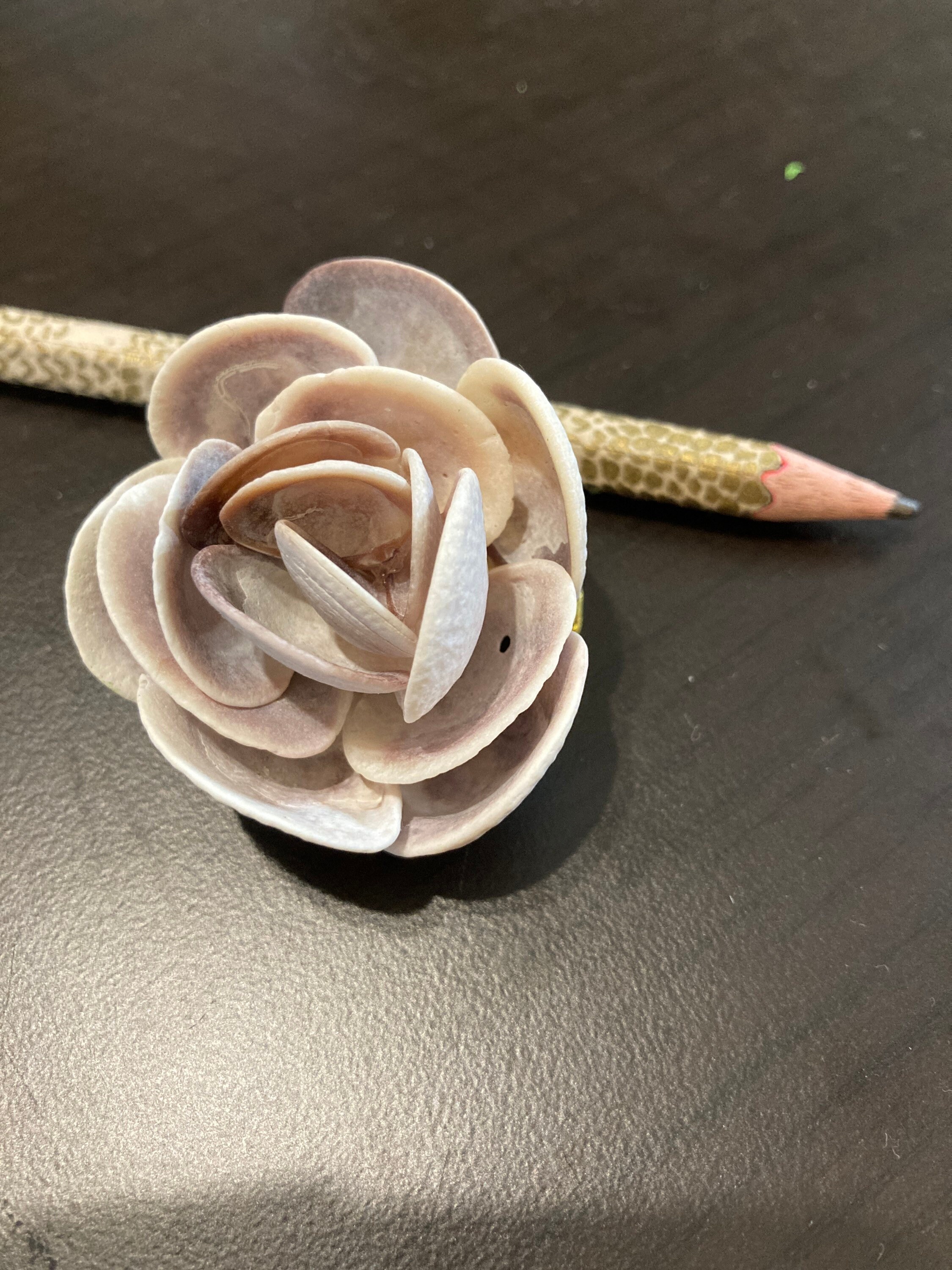 4 Shell Flowers, Handmade - Etsy