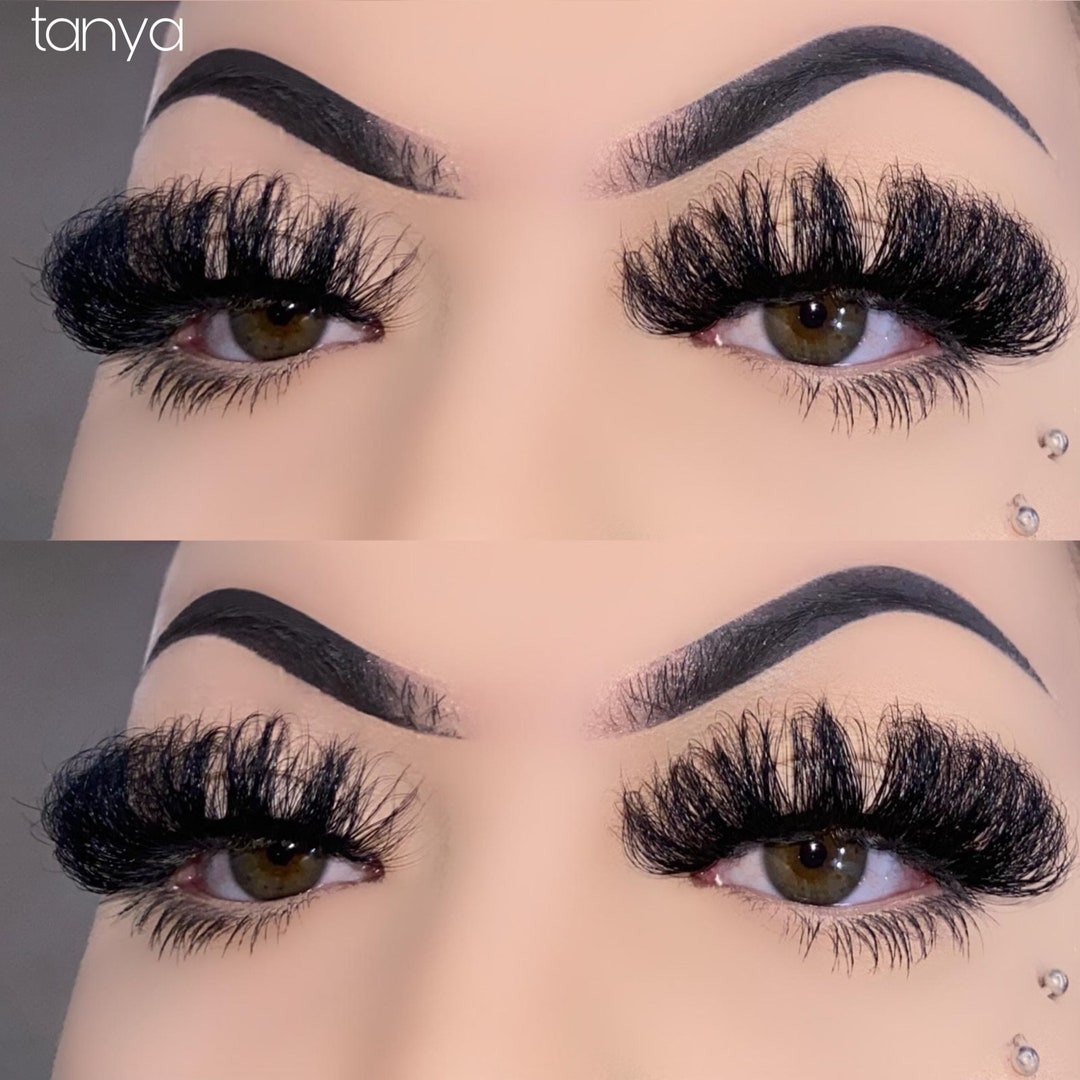 25MM Lashes Fluffy Lasheshandmade Eyelashes - Etsy