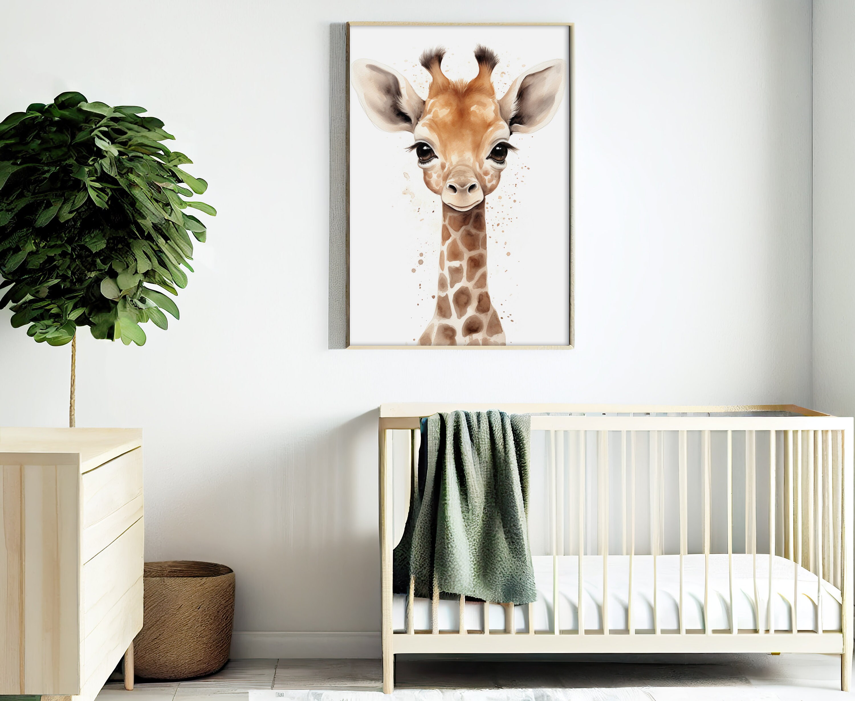 Cute Giraffe Printable Art Nursery Safari Decor Digital - Etsy