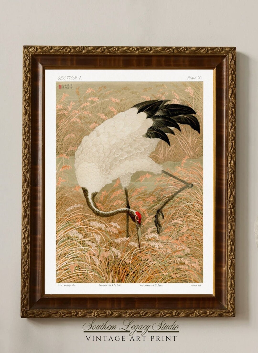 Vintage Japanese Painting, Reproduction Matte Finish Print - Etsy