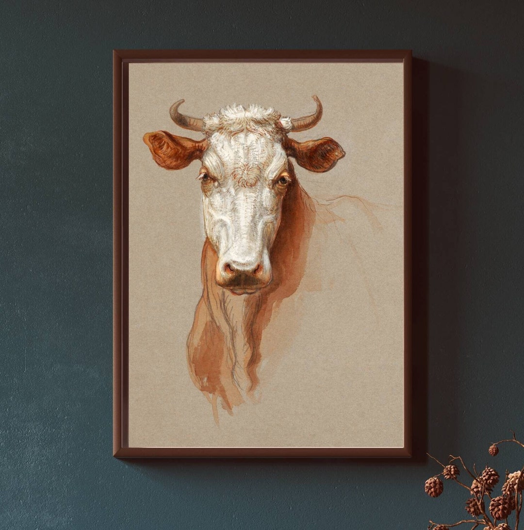 Vintage Cow Art Print: Samuel Coleman, 1874, Museum Quality - Etsy ...