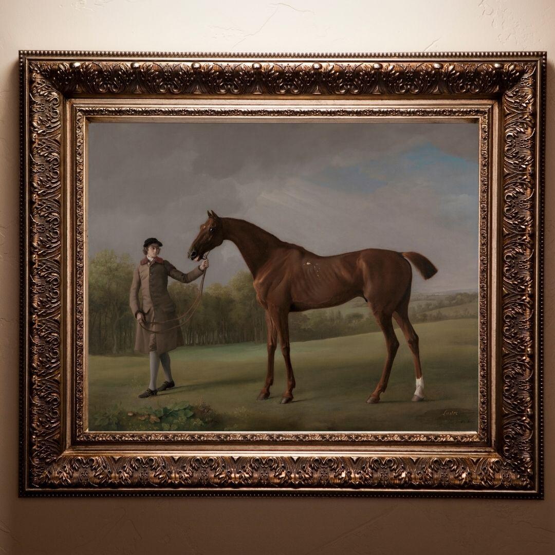 George Stubbs Equestrian Print: "lustre, Held by a Groom" - Farmhouse ...
