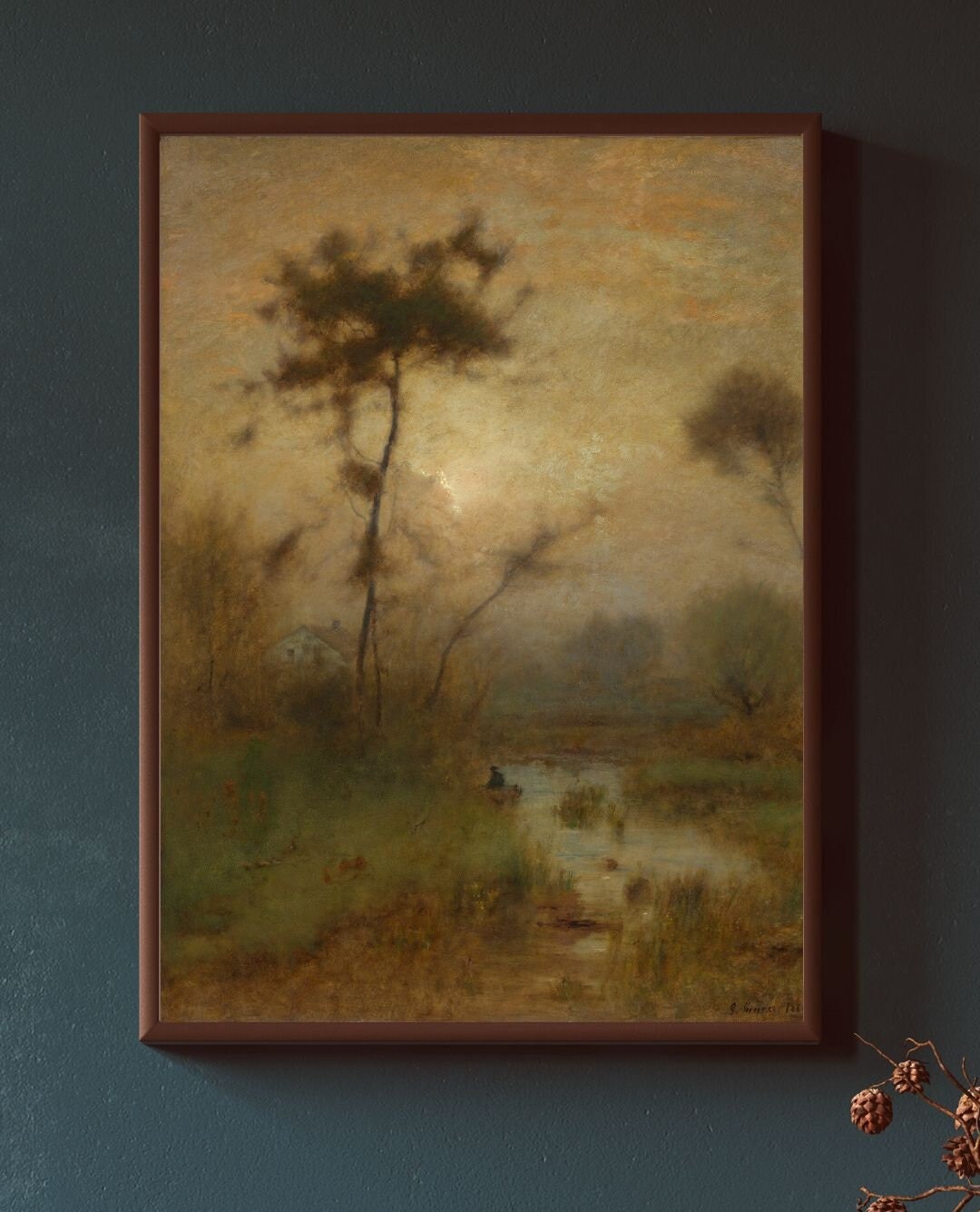 A Silver Morning, Vintage Art, George Inness, 1884, Reproduction Museum ...
