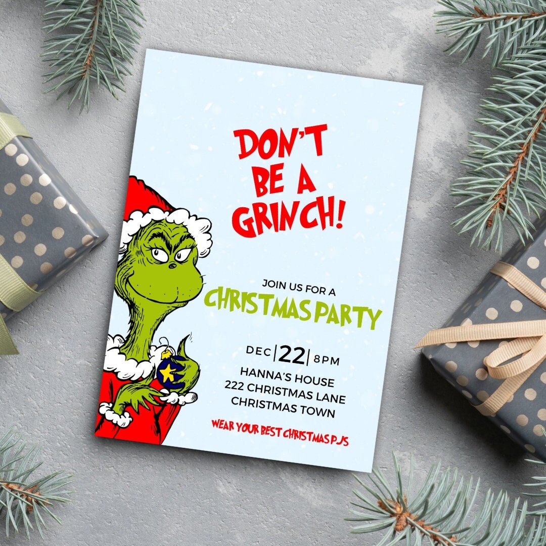 Funny Holiday Party Invitations