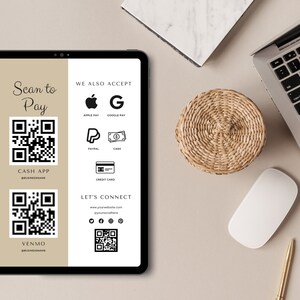 QR Code Sign, Scan to Pay Sign, Payment Sign, Scan to Pay Template ...