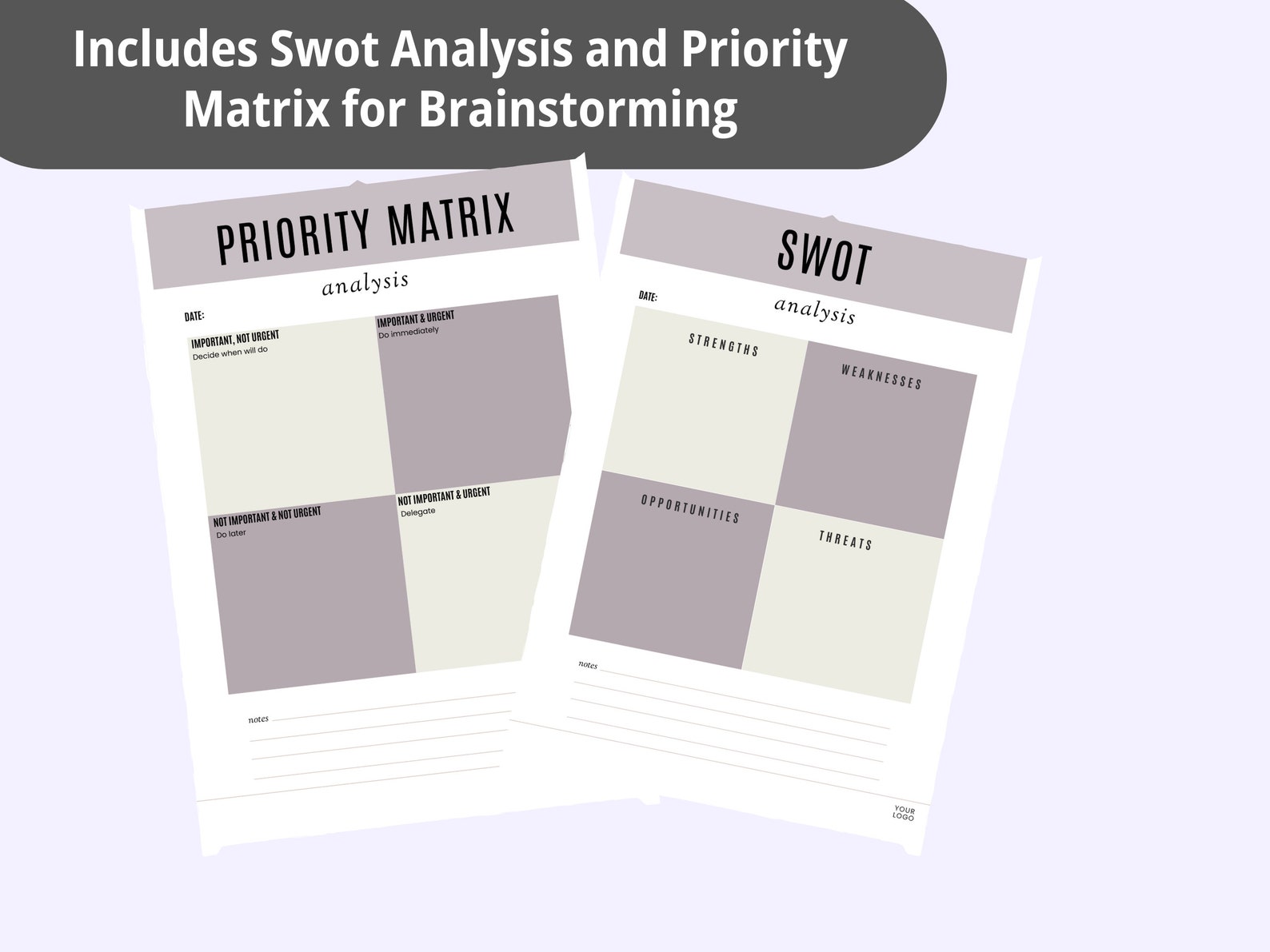 Meeting Minutes Canva Template, INSTANT DOWNLOAD, Meeting Agenda ...