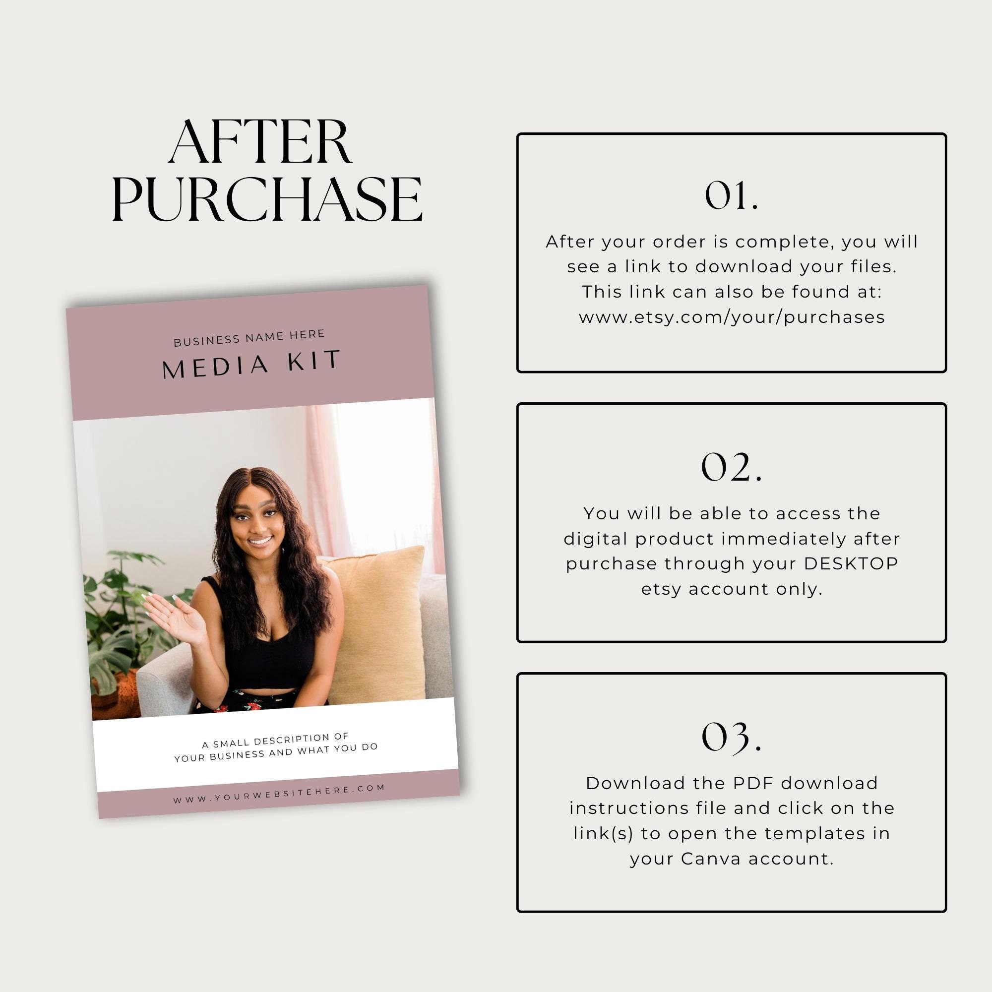 Media Kit Canva Template INSTANT DOWNLOAD Influencer Media Kit ...