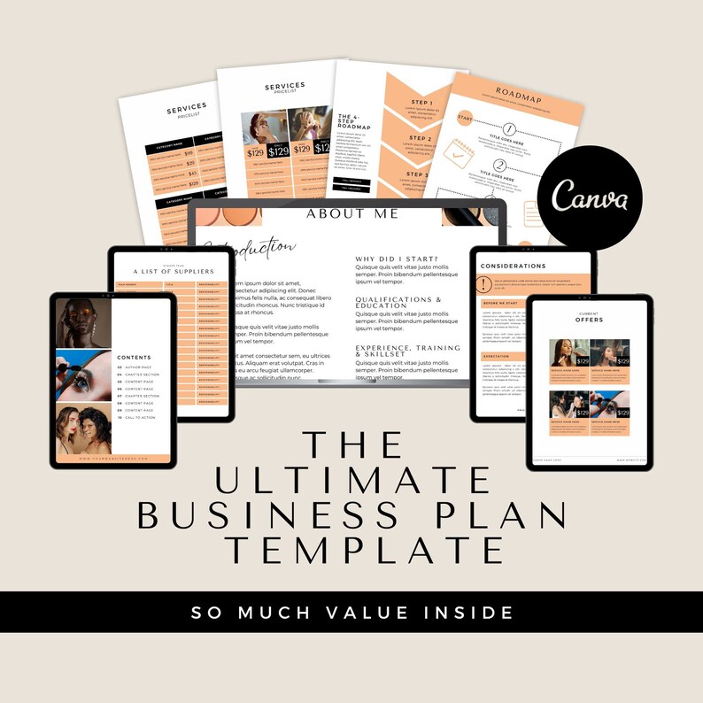 Business Plan Template for Makeup Artists, INSTANT DOWNLOAD 38 Done for ...