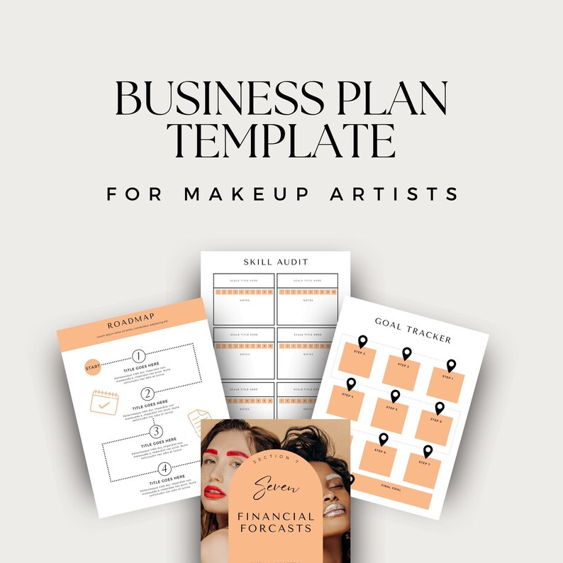 Business Plan Template for Makeup Artists, INSTANT DOWNLOAD 38 Done for ...